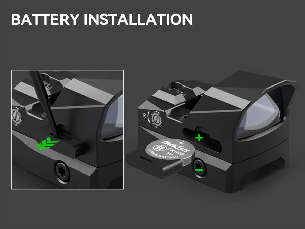 Votatu PMD504-SG 3MOA Micro Green Dot Sight Compatible with RMR Footpr ...