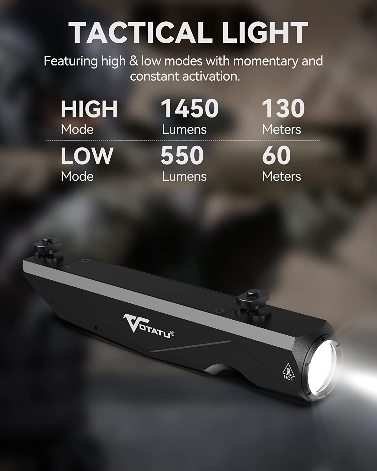 VOTATU ML40 1450 Lumens Tactical Lights